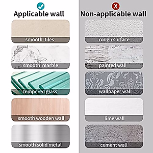 Go Green Tableware GOGN Adhesive Shower Caddy Shelf with 4 Hooks, No Drilling Bathroom Organizer Storage Rack for Restroom, Kitchen- 2 Pack (Black)