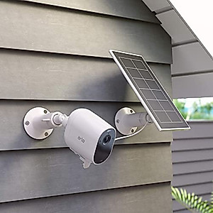 Arlo Essential Solar Panel Charger - Arlo Certified Accessory - Weather Resistant, 8 ft Power Cable, Adjustable Mount, Only Works with Arlo Essential and Essential XL Cameras, White - VMA3600