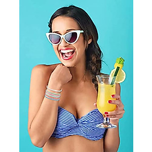 Long tiantian Summer Surfer Bracelets for Women Boho Waterproof Beach Bracelets for Teen Girls Cute Ankle Bracelets for Women