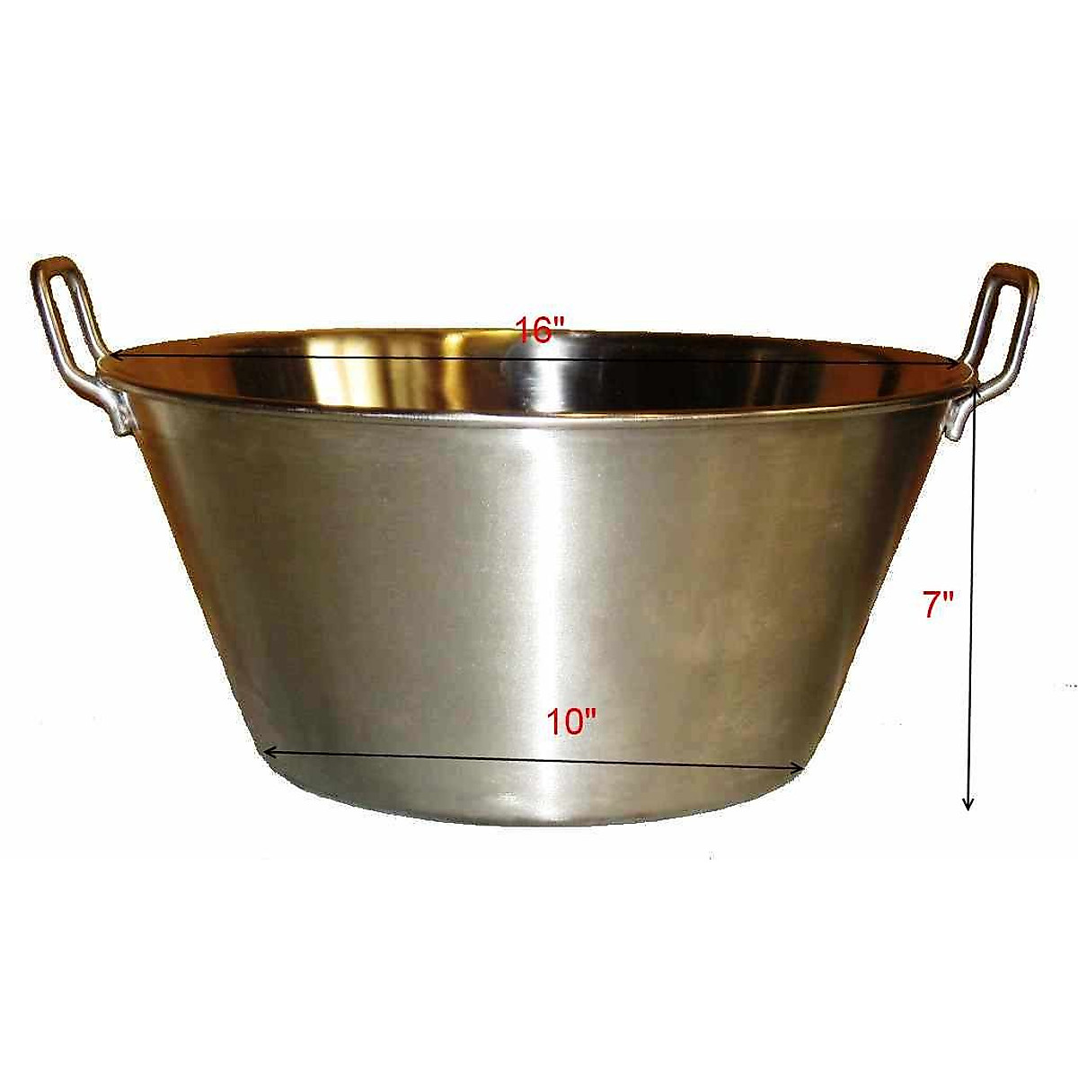 always-quality Cazo para Carnitas 16" Stainless Steel Heavy Duty Acero Inoxidable Wok comal Fry