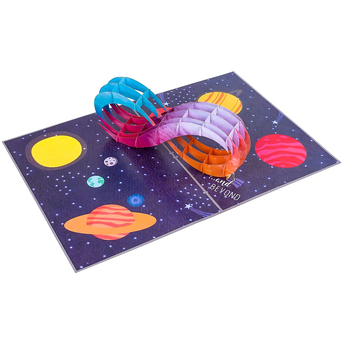 PopLife Love You to Infinity 3D Pop Up Card - Birthday, Just Because, Mother's Day, Father's Day, Graduation, Valentine’s Day - for Her, Him, for Husband, for Wife, for Son, for Daughter, for Mom, Dad