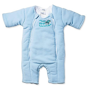 Baby Merlin's Magic Sleepsuit - Microfleece Baby Transition Swaddle - Baby Sleep Suit - Blue - 3-6 Months
