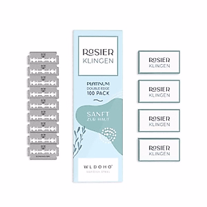 WLDOHO® Razor Blades for Straight Razor I 100 Pack I Razor Blades for Men and Women I Blade Set