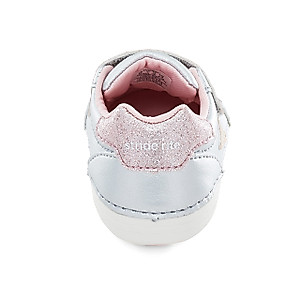 Stride Rite Baby Soft Motion Kennedy Sneaker, Silver Multi, 3.5 US Unisex Infant