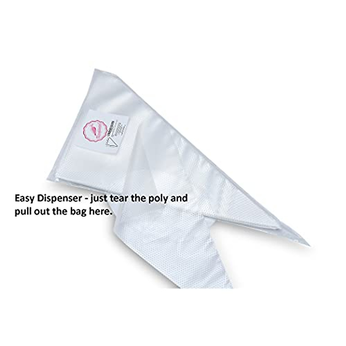 Keenpioneer Disposable Decorating & Pastry Bags 10" Pack of 100 (10", Clear)