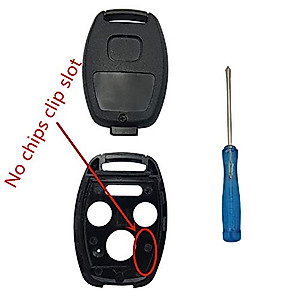 Replacement for 3+1 Buttons Keyless Entry Remote Honda Key Fob Case Fit for Honda 2008-2012 Accord 2006-2013 Civic EX 2009-2015 Pilot Fit for Honda 2008-2012 Accord 2006-2013 Civic EX 2009-2015 Pilot
