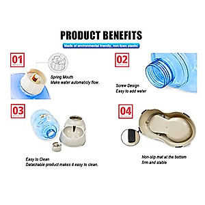 Pet Feeding Solution Automatic Cat & Dog Cafe Feeder and Water Dispenser in Set with Food Scoop - Ito Rocky 6-Meal Automatic Food Dispenser for Small/Middle Puppy and Kitten