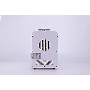 KOUDERA 4L Mini Portable Compact Personal Fridge Cooler and Warmer with AC DC Power, Small Refrigerator for Skincare, Breast Milk - Home and Travel- Gift - Freon-Free and Eco Friendly, White.