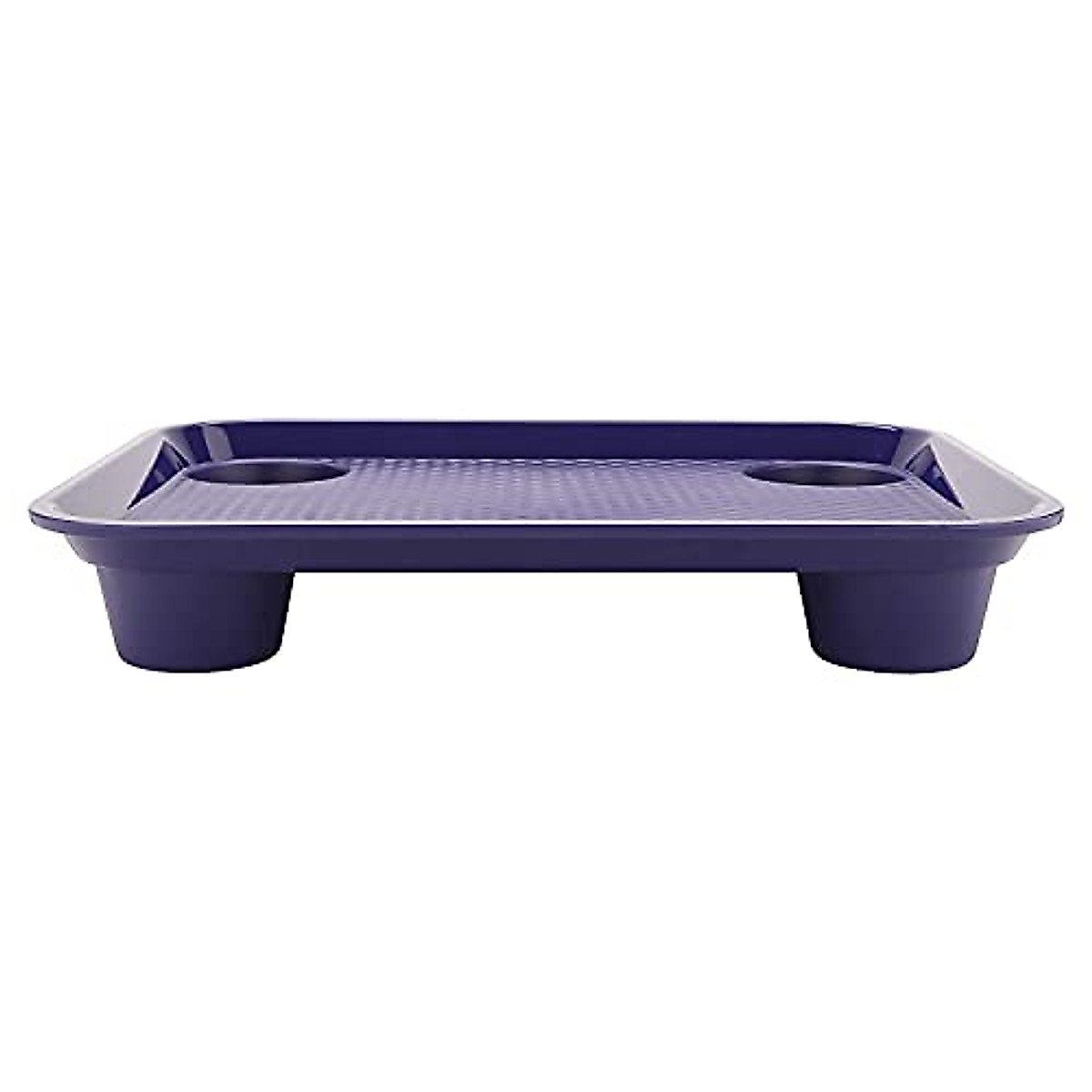 G.E.T. FT-20-CB BPA-Free Stackable Cafeteria / Fast Food Tray, 17" x 14", Cobalt Blue (Set of 12)