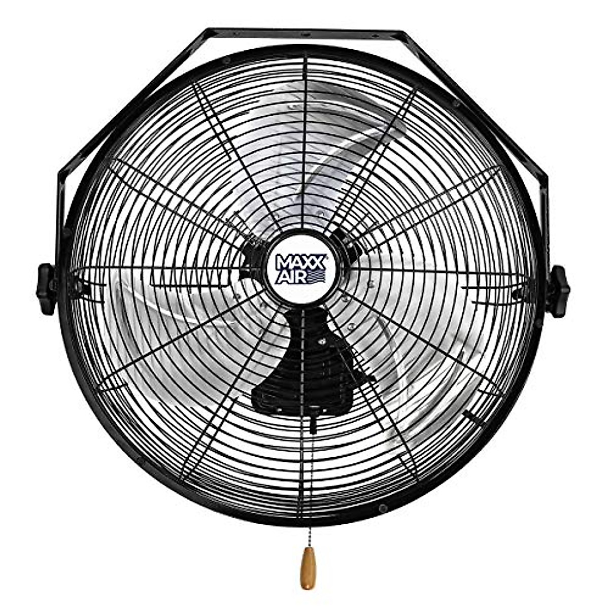 Maxx Air Wall Mount Fan, Commercial Grade for Garage, Shop, Easy Operation and Powerful CFM (18" Residential Wall Mount)