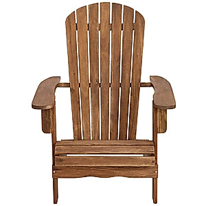 Teal Island Designs Cape Cod Natural Wood Adirondack Chair