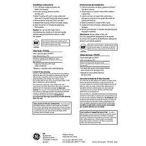 GE FXWSC Water Filter, 1 Count (Pack of 1), White