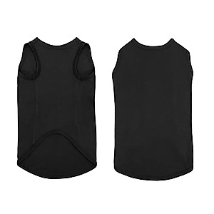 Apparelyn Love Funny Printed Cute Round Neck Sleeves Less Tshirt - 100% Soft Cotton Washable Lightweight Breathable Summer Clothes Fitable to Your Dog Puppy & Cat |