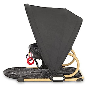 Dream On Me Snug N' Play Floor Seat and Canopy, Black/White