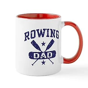 CafePress Rowing Dad Mug Ceramic Coffee Mug, Tea Cup 11 oz