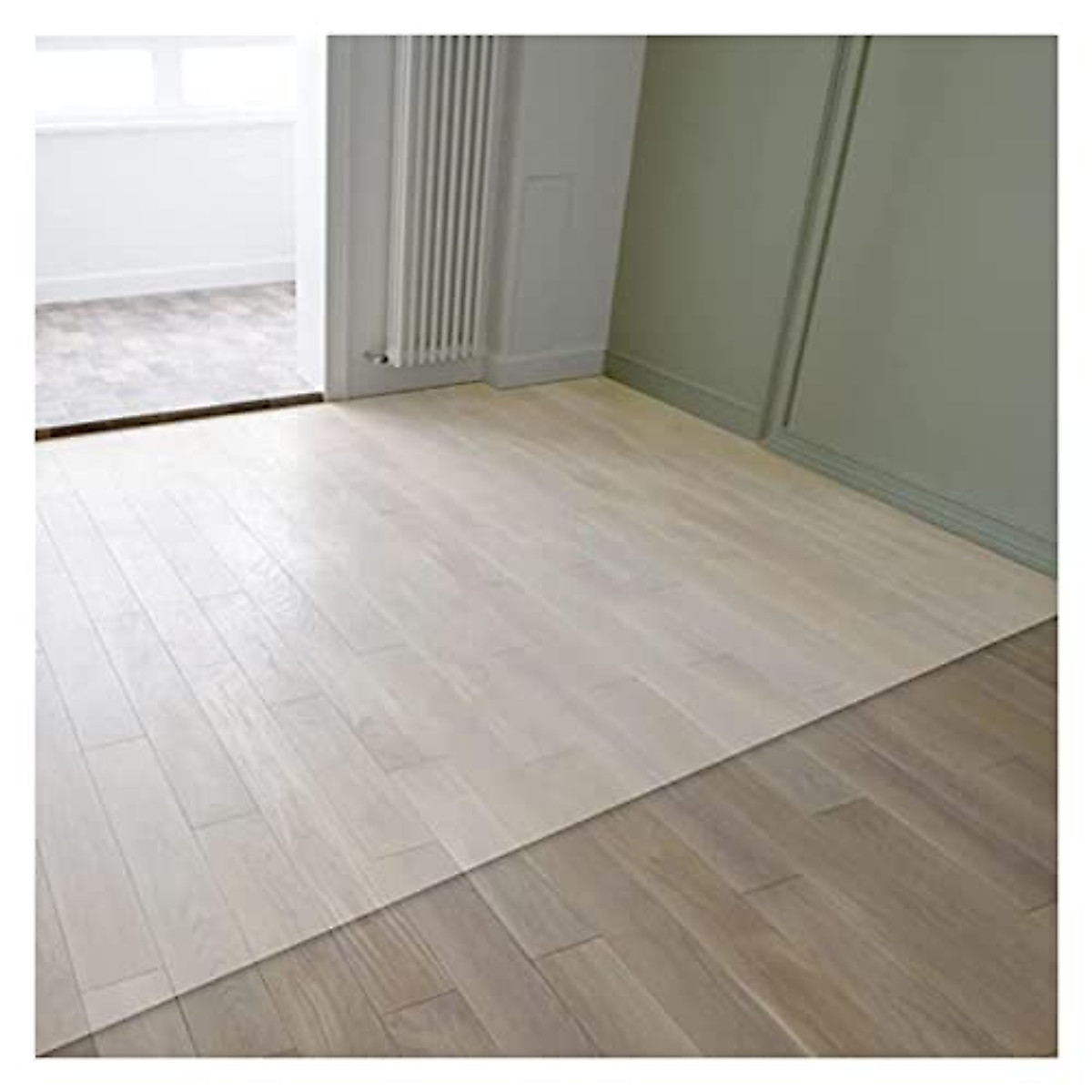 Clear PVC Desk Chair Mat 1.5mm Transparent PVC Large Office Chair Mat for Hardwood Floor, Non-slip Entrance Door Mats, Can Be Cut,Waterproof Non-slip Mat,85/105/125/145/165cm wide,100-600cm for Office