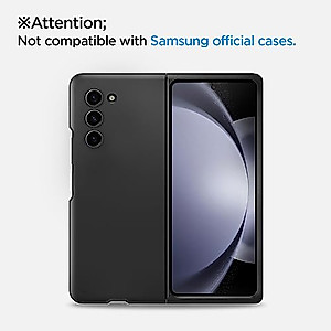 Spigen Camera Lens Screen Protector [GlasTR Optik Pro] designed for Galaxy Z Fold 5 - Black [2 Pack]