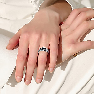 Shusukue Mushroom Flower Leaf Ring Sterling Silver Punk Y2K Ring Mushroom Jewelry for Women Size 6