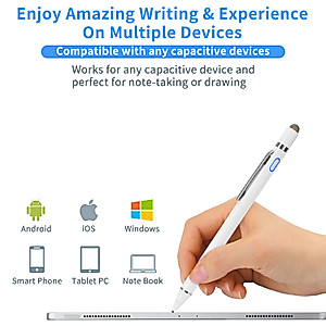 Stylus Pen for Lenovo Yoga Pencil, EVACH Digital Pencil with 1.5mm Ultra Fine Tip Stylus for Lenovo Yoga, White