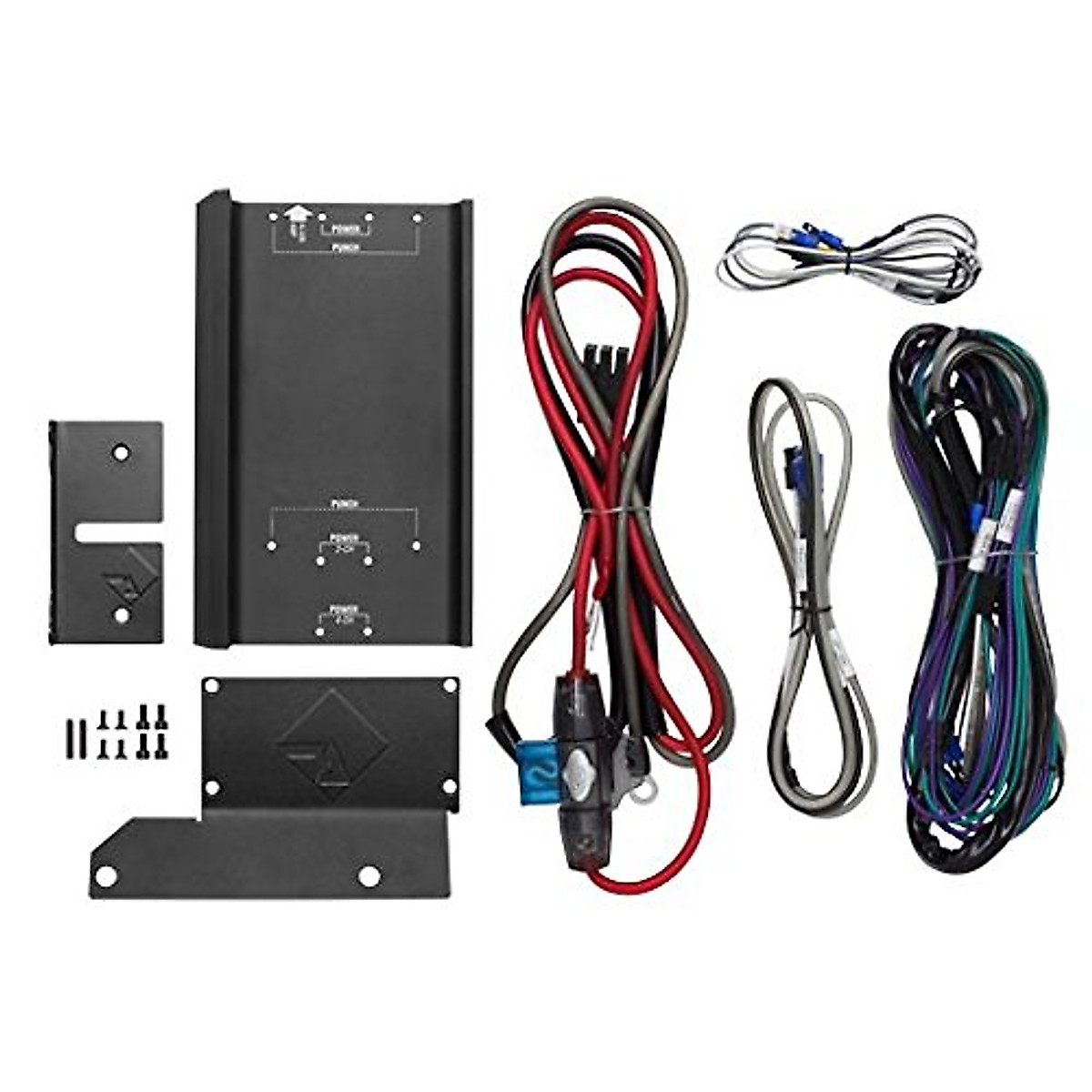 Rockford Fosgate RFKHD9813 Amplifier Installation Kit w/ Mounting Plate for Select Harley-Davidson Motorcycles and compact Power & Punch Amplifiers