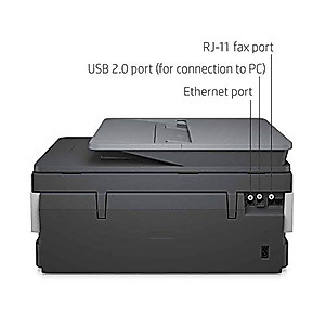 HP OfficeJet Pro 8035e Wireless Color All-in-One Printer (Basalt) with up to 12 Months Instant Ink (Renewed Premium)