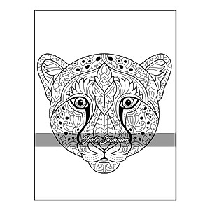 100 Animals: An Adult Coloring Book with Lions, Elephants, Owls, Horses, Dogs, Cats, and Many More!