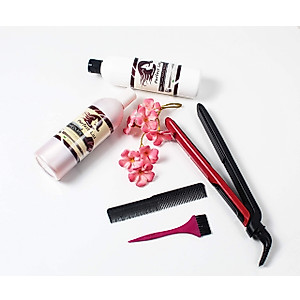 Perfect Liss Keratin Hair Treatment - Repair Nourishment for Curly, Unruly Hair - Vitamin Straightening and Smoothing Beauty KIT 16 fl oz