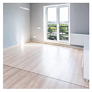 Clear PVC Desk Chair Mat Transparent PVC Super Grip Anti-Static Durable & High Impact Strength Perfect Plastic Clear for Home Office Desk,Office Chair Mat for Floor Protection,1mm,100-160cm Wide, for