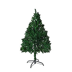 5ft Artificial Christmas Tree, Xmas Tree Perfect for Indoor and Outdoor Holiday Decoration, Easy Assembly, Foldable Base.