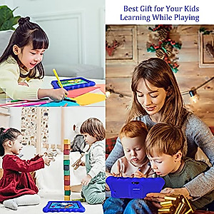 Justethan Android Tablet, 7 Inch Edition Tablets, 2+32GB, Android 9.0, WiFi, Dual Camera, Parental Control, Preloaded Learning & Training Apps, Games with Proof Case(Blue)…