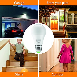 Motion Sensor Light Bulbs with Radar and Dusk to Dawn Sensor Indoor Motion Detector Bulb for Front Door, Porch, Garage, Security Automatic LED Lightbulb (2, Radar Sensor - Deylight)