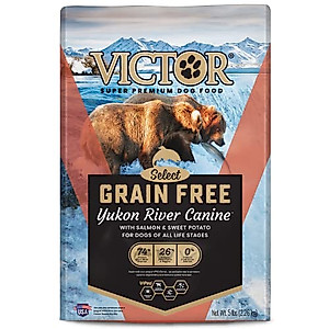 Victor Super Premium Dog Food – Grain Free Yukon River Canine – for Dogs of All Life Stages – High Protein Dry Dog Food for All Normally Active Dogs, 5 lb