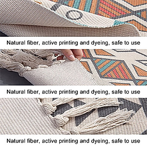 Round Rugs Dinosaur Baby boy Childish Sweet Dino with Palm and Cactus Boho Area Rug Linen and Cotton Carpet Meditation Rug Washable Hallway Runner Mat Accent Rug for Bedroom Bathroom 6ft