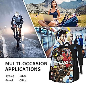 Rod Wave Backpack Student Bookbag Laptop Daypack For School Men Women Casual Travel