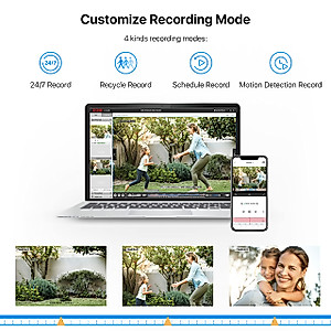 ZOSI 3K Lite Security Camera System Outdoor,8pcs 1920TVL 1080P Home Surveillance Cameras,80ft Night Vision,Remote Access,8 Channel H.265+ 5MP Lite CCTV DVR with 1TB Hard Drive for 24/7 Recording