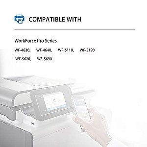 TEINO Remanufactured Ink Cartridges Replacement for Epson 786XL 786 Used with Epson Workforce Pro WF-4630 WF-4640 WF-5690 WF-5190 WF-5620 WF-5110 (Black, 2-Pack)