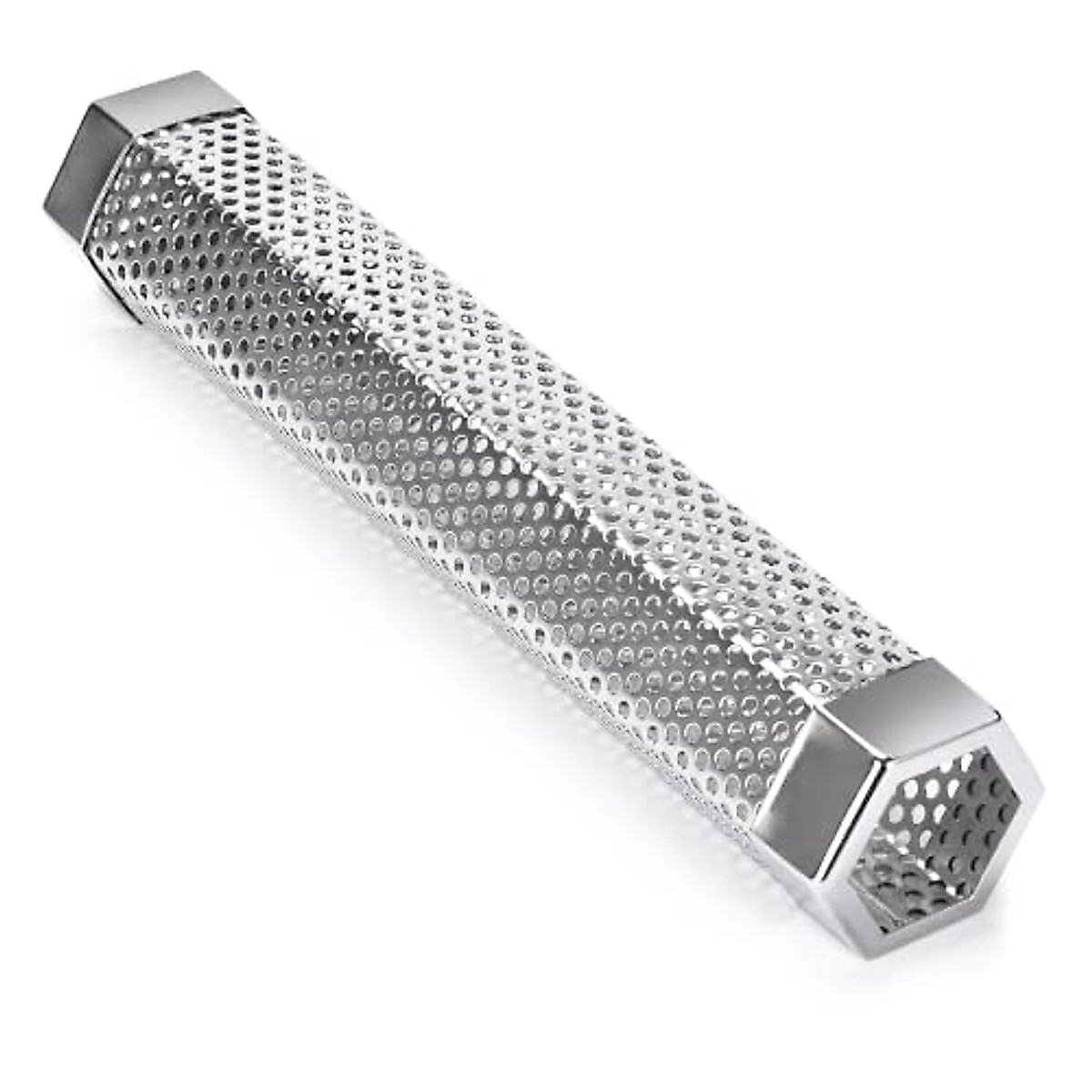 Flybold Pellet Smoker Tube - Smoke Tube for Cold or Hot Smoking - Premium Stainless Steel Smoke Tubes for Grills - Ideal for Grill or BBQ Recipe Ideas - Great for Smoking Steaks, Fish, or Pork