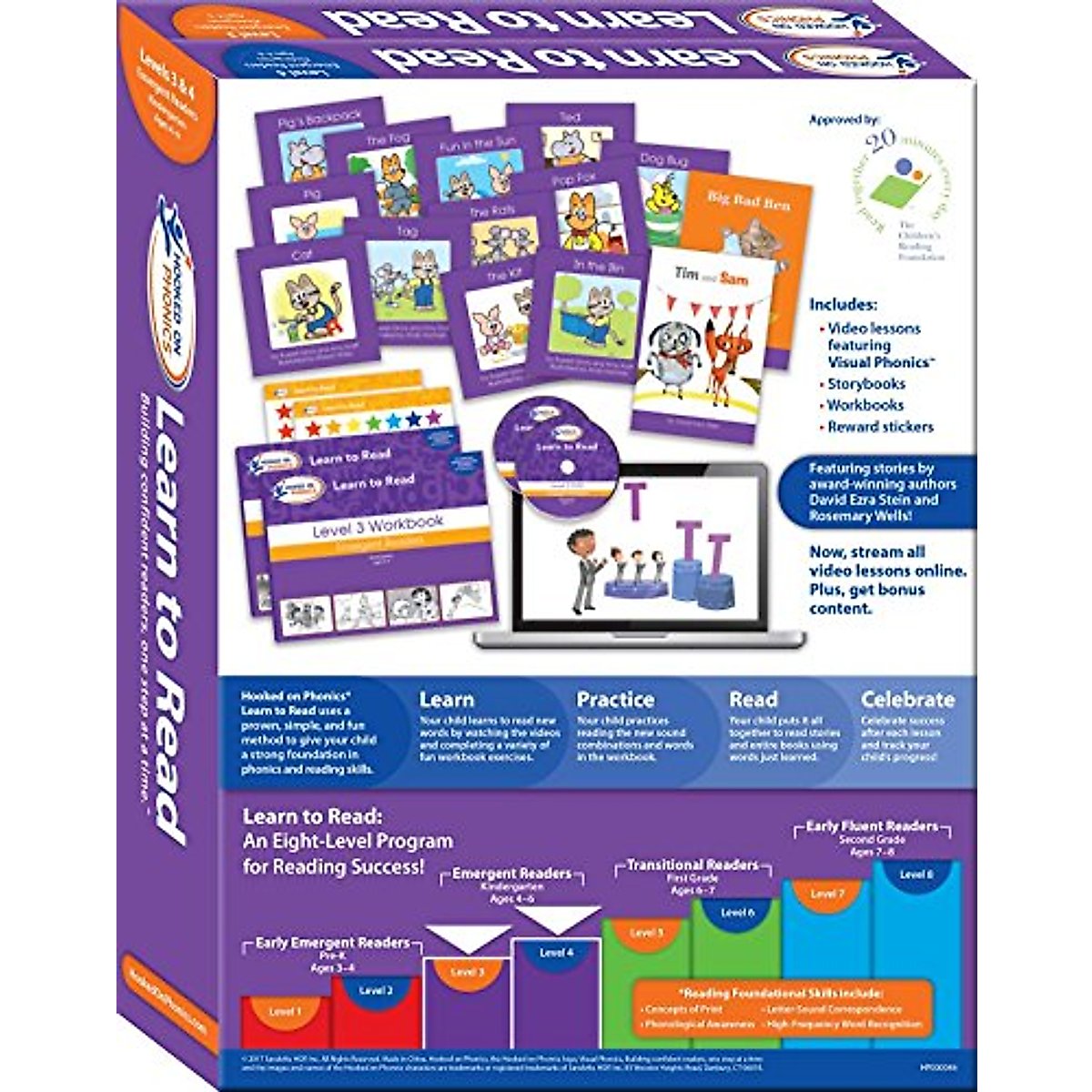 Hooked on Phonics Learn to Read - Levels 3&4 Complete: Emergent Readers (Kindergarten | Ages 4-6) (2) (Learn to Read Complete Sets)