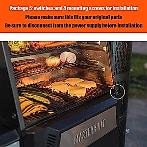 DONSIQIZZ 2-Pack Hopper Lid/Door Switch Kit Replacement Part for Masterbuilt Gravity Series 560/800/1050 XL & Digital Charcoal Grill + Smokers