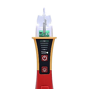 Wiha Non-Contact Voltage Tester Category IV 12-1000V AC with Flash Light - 25506, Red