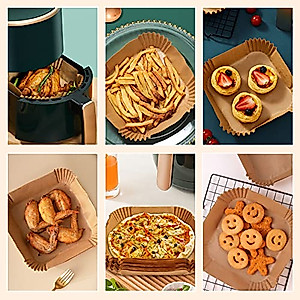 Air Fryer Disposable Paper Liner Square Parchment Paper 100 Pcs 7.9 Inch