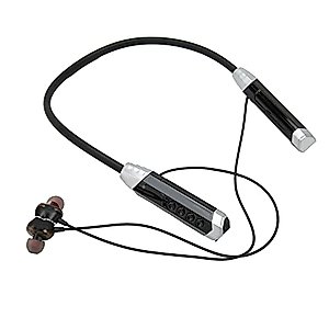 Yunseity Bluetooth Neckband Headset, HiFi Stereo Noise Canceling Wireless Earbuds, Waterproof Sports Headphones with Crystal Clear Calls, Lightweight & Flexible for Workout