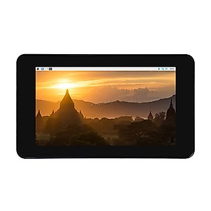 XYGStudy 7inch Capacitive Touch IPS Display Screen LCD for Raspberry Pi with Protection Case, DSI Interface Resolution 1024×600 Supports Raspberry Pi 4 Model B (7inch DSI LCD (C) (with case A))