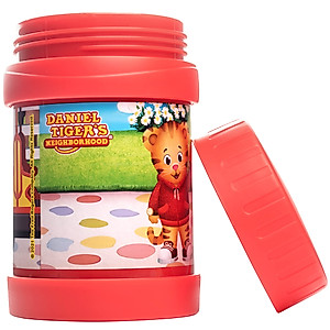 Daniel Tiger Stainless Steel 13oz Insulated Lunch Jar for Kids, Large Leak-Proof Storage Container Keeps Food, Soups, Liquids Hot or Cold for Hours-Back To School Thermos Fits Inside Lunchboxes & Bags