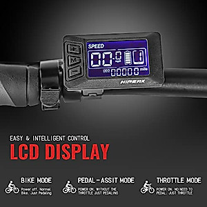 Hipeak Electric Bike for Adults, Ebike 750W/48V/15Ah, 20" x 4.0" Fat Tires Electric Bike Folding Ebikes with Removable Battery, Foldable Adults Electric Bicycles Front Suspension