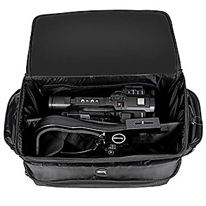 Ultimax’s Extra Large, Water-Resistant Gadget Bag Compatible With Camcorders and Accessories for Panasonic AG-AC160, AC30, AC90A, AC130A, AF100, HVX200, UX90, UX, 180HC-X1000, HC-X1, And More