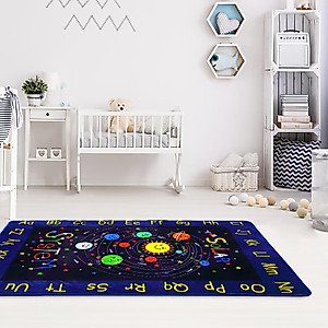 NANAN Kids Rug 5x7 Kids Room Rugs for Bedroom Carpet Kids Educational Rug Extra Large Soft Crawling Play Mat for Children Toddlers Classroom Playroom Alphabet Nursery Area Rug