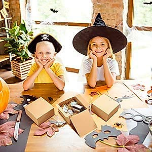 MESHA 4x4x4'' White Gift Boxes 50 PC Small Gift Boxes Bulk with Lids, Kraft Paper Gift Boxes for Presents, White Bridesmaid Proposal Box, Favor Boxes, Small Boxes for Packaging