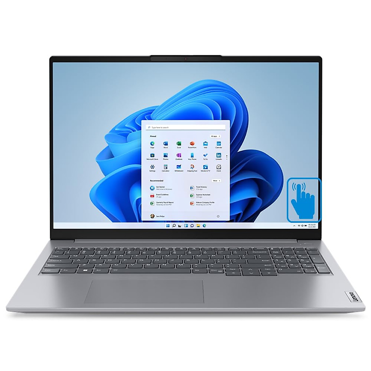 Lenovo ThinkBook 16 Gen 6 Business Laptop 16.0" Touchscreen IPS Display (10-Core Intel i7-1355U, 64GB RAM, 1TB PCIe SSD, Backlit KYB, FP Reader, Thunderbolt 4, WiFi 6, Win10P) w/Dockztorm Hub