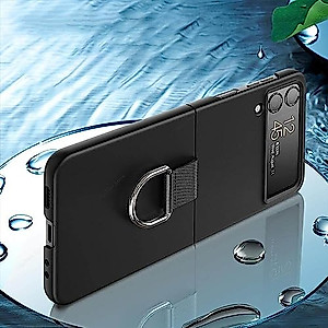 HANASE Solid Phone Case for Samsung Galaxy Z Flip 4 ZFlip4 Flip4 Case Ultra Slim Thin Cover Protector Case Folding Case,Z5,for Z Flip 4